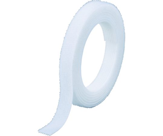 トラスコ中山 マジックバンドR結束テープ両面　幅40mm長さ1.5m白 MKT-4015-W 1巻●片面にプラスチックフック・片面に織物ループの付いた両面タイプのマジックテープ?です。●プラスチックフックのため、強い係合力で結束に利用できま...