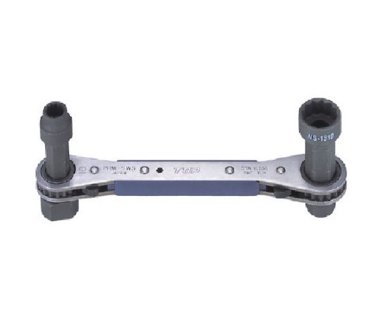 トップ工業 両スライドラッチ　本体10X17mm　ソケット13X19mm PRW-5WS 1丁●スライドソケット（WS-1319）を組み合わせたセットです。●ギア数18で20°でラチェットが駆動します。●電設作業・配管作業に。●対辺寸法（m...