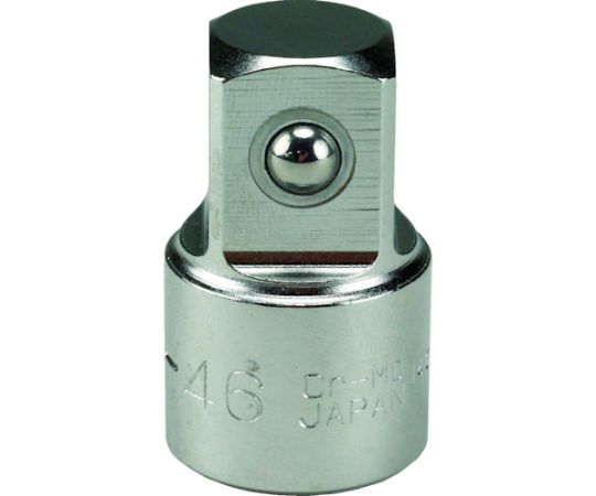 フラッシュツール アダプター　凹6.35mm　凸9.5mm SAD-23 1個●差込角の大きさを変換するアダプターです。●SAD-43、64、86はより強度の高いニッケルクロムモリブデン鋼（SNCM）製です。●差込角凹（mm）：6.35●差...