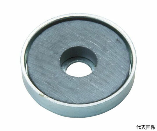 トラスコ中山 キャップ付フェライト磁石 丸形穴あり 外径77mmX厚み11mm 1個入 TFC77RA-1P 1個●キャップを付けることにより、磁石単体より5倍〜10倍の吸着力が上がります。●吸着用。●表面磁束密度（T）：0.254●吸着力...