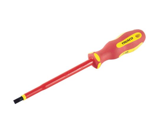 トラスコ中山 絶縁ドライバー（マグネット入り） （-8.0X175mm） TZD-8-175 1本●人間工学に基づいたグリップデザインを採用しています。●セーフティーサイン付です。●電気・通信設備工事などの作業に適しています。●刃先：-8....