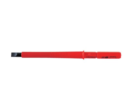 トラスコ中山 絶縁差替式ドライバー（マグネット入り）　（-3.0X100mm） TZDS-30 1本●グリップは人間工学デザイン採用で、つかみやすさとフィット感を実現しています。●電気・通信設備工事などの作業に適しています。●刃先：（-）3...