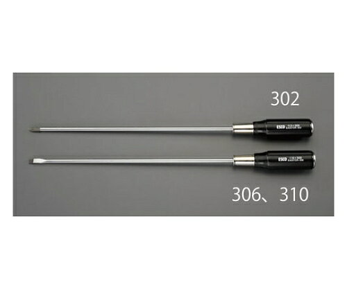 エスコ 6.0x0.9x300mm[-]ドライバー(貫通型/木柄) EA557DR-306 1本●エスコオリジナル商品●貫通柄の為、ハンマーでたたけます。●先端：(‐)6×0.9mm●軸長(mm)：300●先端マグネット付●コード番号：EA...