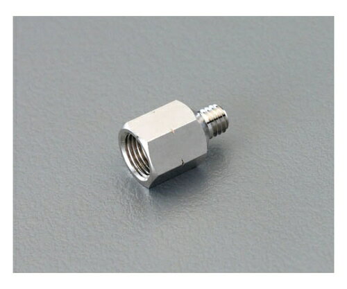 エスコ Rc1/8"xUNF1/4"アダプター(グリースニップル用) EA991CY-203 1個●メートルねじを管用テーパーねじに変換する特殊な継手です。●油圧ホース等と接続し、給油しやすい場所からのグリースアップを可能にします。●メス：...