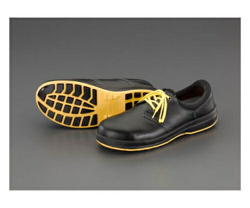 エスコ 安全靴(静電) 25.0cm EA998VJ-250 1足●ゆりかごの様な快適さ。　足裏をしっかりサポートし圧力を分散「クレイドル・インソール」採用●材質：甲部／牛革+メッシュ、　ソール／ウレタン+ゴム●ワイドACM樹脂先芯入り●サ...