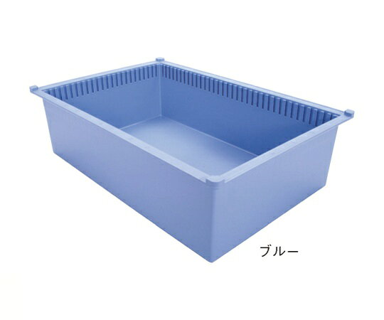 サカセ トレー　64-17タイプ（深さ17cm）耐熱・制電　ブルー PTDX64-17 1個●積み重ねが可能な省スペース設計。（別売りで仕切板もあります。）●トレー内寸：幅547×奥行347×高さ157mm●材質：耐熱制電樹脂(DX)●色：ブルー