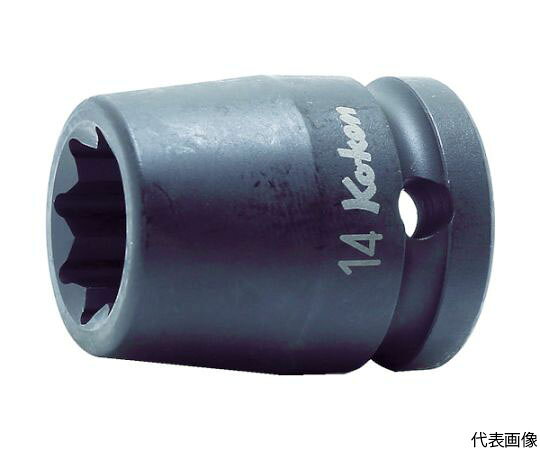 山下工業研究所 インパクト2重4角ソケット 14415M-16 1個●ドレンプラグ等の4角凸形状を駆動可能な4角凹ソケットです。●対辺寸法（mm）：16●差込角（mm）：12.7●全長（mm）：38●材質／仕上：クロムモリブデン鋼（SCM4...