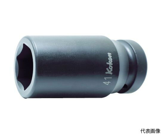 山下工業研究所 インパクトディープソケット　対辺55　差込角25.4　全長108 18300M-55 1個●ボルト/ナットに接する開口部（6角）はもちろんのこと、差込側の四角駆動部にも角を傷めずハイトルクを確実に伝える面接触のフラットドライ...