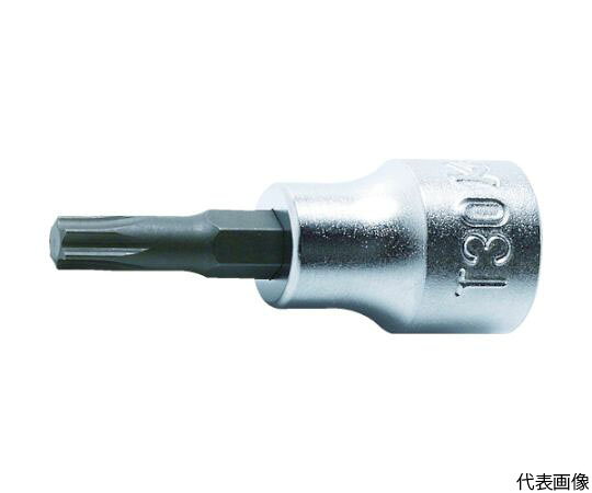 山下工業研究所 トルクスビットソケット　T20　差込角9.5　先端3.9　50L 3025.50-T20 1個●ラチェットハンドルを始めとする各種ハンドル類と組み合わせることにより、L型レンチでは不可能な作業が可能となります。●トルクスボル...