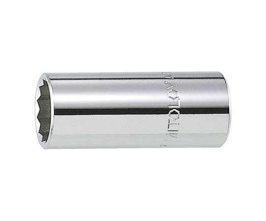 ミトロイ（水戸工機） 3／8　スペアソケット　ディープ　（12P）7／8（3ML−7／8） 328DB 1個●差込角9.5mm用です。●口径は12角です。●ロングタイプです。●作業におけるボルト・ナットの締めゆるめ用です。●差込角(mm)：...