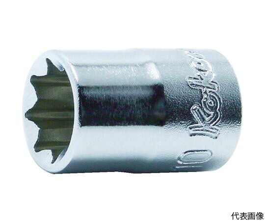 山下工業研究所 2重4角ソケット　差込角9.5mm　対辺1/2インチ 3415A-1/2 1個●ドレンプラグ等の4角凸形状を駆動可能な4角凹ソケットです。●対辺寸法（インチ）：1/2●差込角（mm）：9.5●全長（mm）：27●材質／仕上：...
