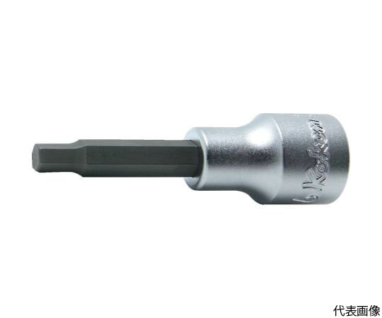 山下工業研究所 ヘックスビットソケット　対辺8　差込角12.7　全長75 4010M.75-8 1個●6角穴付ボルト用のヘックスビットソケットです。●ラチェットハンドルを始めとする各種ハンドル類と組み合わせることにより、L型レンチでは不可能...
