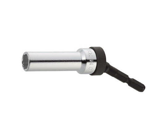 ミトロイ（水戸工機） ユニバーサルビットソケット　10mm（ハンガー） EUF10H 1本●首振り角度30°の広範囲使用可能で、狭い場所、障害物のある角際部のボルトの着脱に最適です。●ダブルナットもまわせ安定感の良いディープタイプです。●ハ...