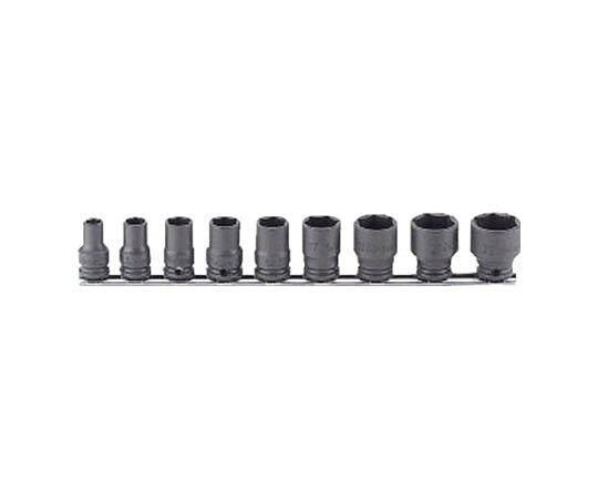 山下工業研究所 薄肉インパクトソケットセット RS13401M9 1個●3/8(9.5mm)差込●インパクト薄肉ソケットレールセット●9ヶ組●コード番号：812-0094