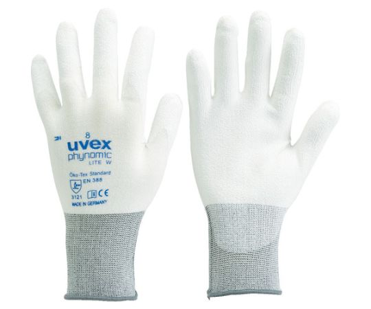 uvex フィノミック ライト-W XS 6004166 1双●優れた指先触感性と、優れたドライグリップ性能です。●最高レベルの通気性があります。●非常に薄いですが、長く使うことができます。●精密組立。●精密作業。●色：ホワイト●サイズ：X...