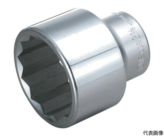 TONE ソケット（12角）　吋目　1　7/8inch 6DB-60 1個●スタンダードタイプの対辺12角形状です。●差し込み後、トルクをかけてもナメにくくなっています。●インチサイズのソケットです。●ボルト・ナットの締付け・緩め作業用。●...