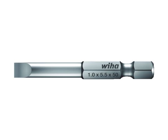 ビーハ プロフェッショナル1/4　マイナスビットE63型　（-）5.5×1.0 7040010055 1本●1/4インチ（6.35mm）のE6.3型のマイナスビットです。●あらゆる産業のねじ締め●全長（mm）：50●シャンク径（mm）：6....