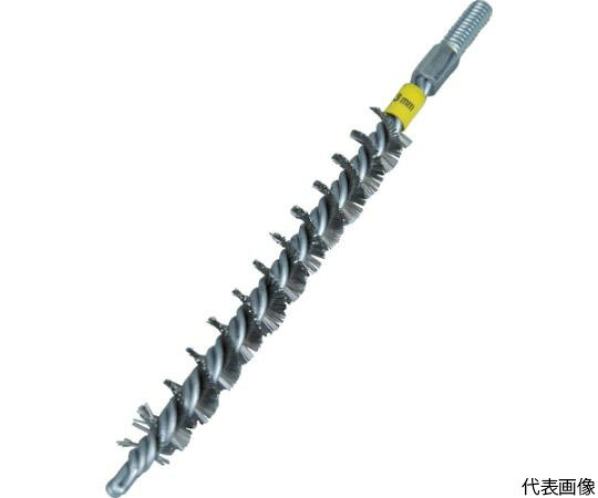 トラスコ中山 チューブブラシ　スパイラル型　ステンレス　Φ22 CB-22SUS 1本●スパイラル型ブラシは、煙突掃除用ブラシなどにみられる様な針金を芯線にしてそれをねじることにより、線材を固定しているブラシです。●パイプ内径、ねじ孔の内面...