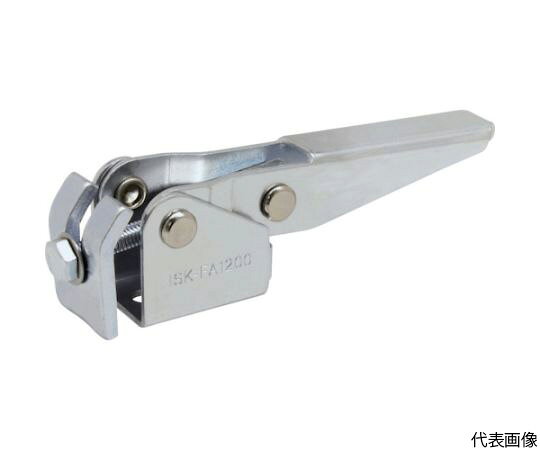 育良精機 引き止め専用型トグルクランプ（31505） ISK-FA1200 1個●溶接治具、組立治具、検査治具、加工治具に適しています。●全長（mm）：110●引圧力（kN）：1.7●調整量（mm）：12●本体全長（mm）：●引き止め専用型...