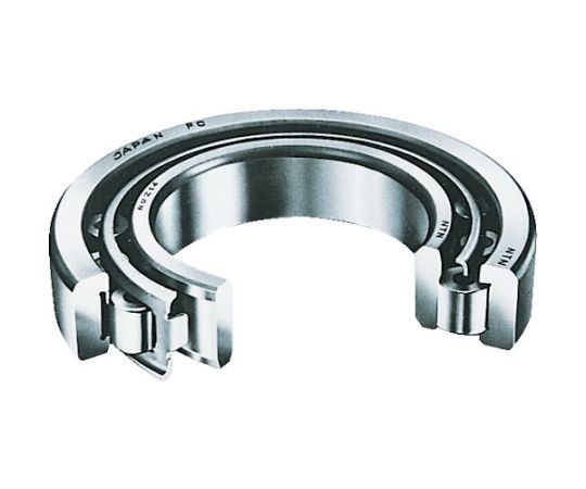 NTN H　大形ベアリング　NU形　内輪径150mm外輪径225mm幅35mm NU1030 1個●ころと軌道面が線接触しており、ラジアル荷重の負荷能力が大きい軸受です。●ころは外輪または内輪のつばで案内されているので構造上高速回転にも適し...