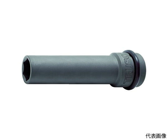 トラスコ中山 インパクト用超ロングソケット　24mm　差込角12.7 T4-24ASL-100 1個●全長100mmの薄肉タイプのインパクトソケットです。●狭い箇所での使用にも最適な薄肉、軽量設計です。●開口部はボルトナットを傷つけにくく、...