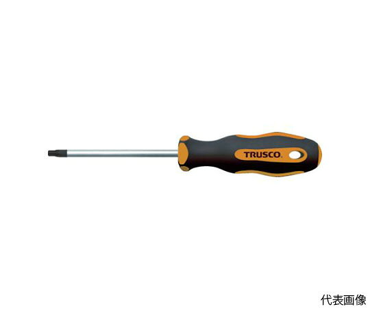 トラスコ中山 へクスローブドライバー　T20 THD-20 1本●滑りにくい人間工学デザイングリップを採用しています。●刃先：T20●軸長（mm）：100●全長（mm）：200●軸：丸軸●全身焼入●DIN規格適合品（ドイツ工業規格）●材質／...