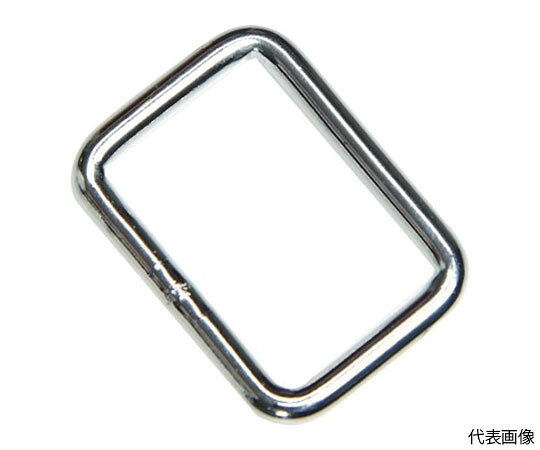 トラスコ中山 PPベルト専用金具40mm用　角カン TKCN-40 1個●簡単にPPベルトをしっかり結束できる専用金具です。●PPベルト専用金具。●ベルトの引き締め（2個使用）。●厚さ（mm）：4●最大使用荷重（kg）：90●寸法（mm）A...