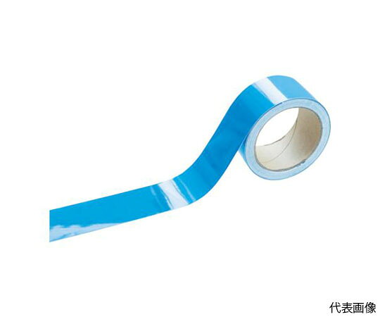 トラスコ中山 蛍光ラインテープ50mmx10m　ブルー TLK-5010B 1巻●鮮やかな蛍光色のラインテープです。●照明によって蛍光を発し鮮明に見えるため、強い注意喚起が必要な場所に適しています。●粘着力が強力ではがれにくくなっています。...