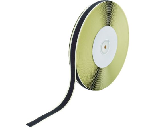 トラスコ中山 マジックテープR　糊付A側　16mm×25m　黒 TMAN-1625-BK 1巻●お好みのサイズにカットできます。●押さえるだけでしっかり固定でき、軽くはがせます。●耐久性に優れており非常に長持ちします。●さまざまな商品の固定...