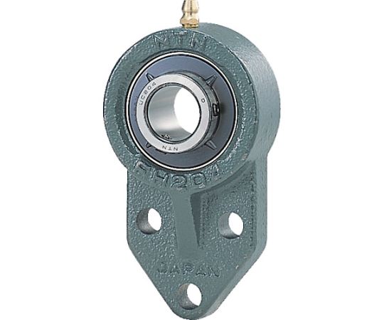 NTN G　ベアリングユニット（円筒穴形、止めねじ式）軸径40mm内輪径40mm全長100mm UCFH208D1 1個●取付ボルト穴を軸受箱の片面に集中したもので、装置のベッドの側壁などに取り付けて、ピロー形と同様の使い方ができます。●コ...