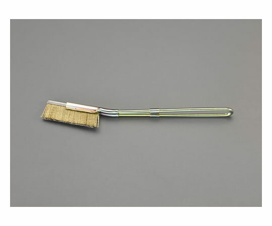 エスコ 高耐久ブラシ(スチール製真鍮コーティング/直) 210mm (20本) EA109GF-1B 1セット(20本入)●先端を捻っており、耐久性に優れています。●ブラシ材質：スチール(真鍮コーティング)●入数：20本●ブラシサイズ：3×...