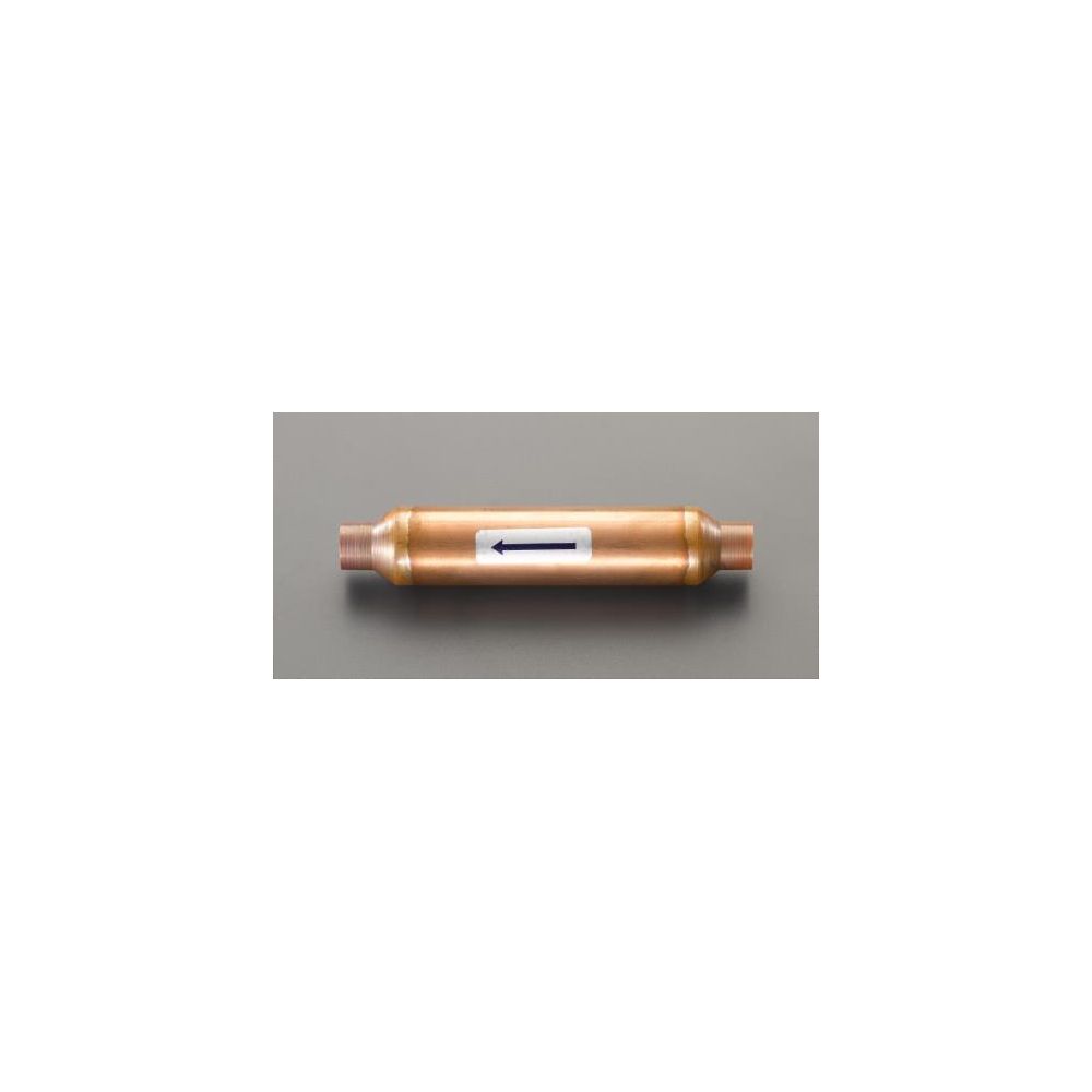 エスコ ストレーナー 1/2" EA495AA-4 1個●銅管サイズ：1/2"●材質：銅●適用冷媒：CFC、HCFC、HFC●使用温度：最高800℃程度まで（ロウ付けするため）●使用圧力：3.0MPa