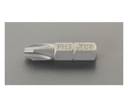 エスコ [+]インパクトビット No2x32mm/5/16"Hex EA550WJ-12A 1本●六角シャンク：5/16"●先端：＃2●全長：32mm●型番：EA550WJ-12A
