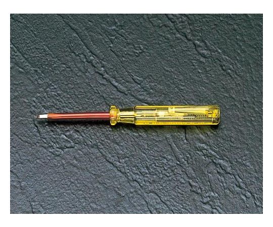 エスコ [-]ドライバー(検電) 2.5x50mm EA707D-46 1本●110〜250V用AC・DC（100Vでも使えます。）●ネオン管入●ポケットクリップ付●先端幅：2.5mm●刃先厚：0.5mm●軸長：50mm●軸径：φ3mm●全...