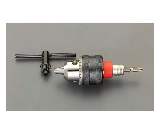 エスコ ドリルチャック(ビット交換式) 1.5-13mm EA801-22 1個●インパクトドライバー対応●六角シャンク：1/4"●チャック能力：1.5/13mm●型番：EA801-22