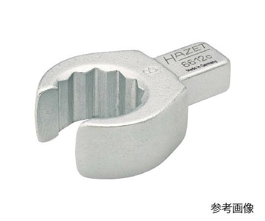 HAZET ヘッド交換式トルクレンチ用 フレアナットレンチインサート 対辺寸法19mm 6612C19 1個●9×12mm差込角ヘッド交換式トルクレンチ専用フレアナットレンチインサートです。●配管フレアナット締め付け等のトルク管理用。●入数...