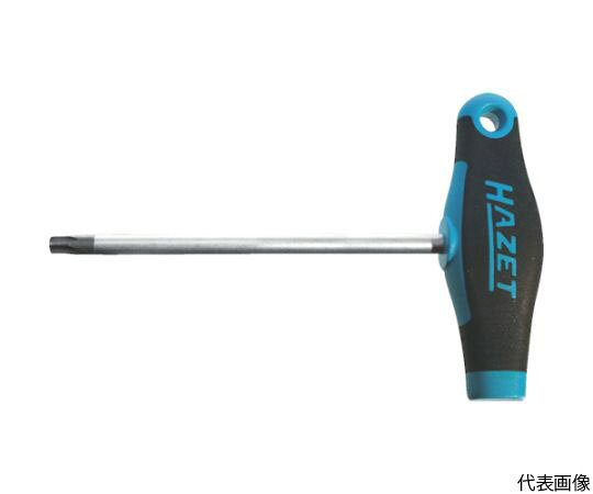 HAZET Tハンドルヘックスローブレンチ　刃先T45 828-T45 1本●T型ハンドルのトルクスレンチです。●ハンドルは強化プラスチック（青）とグリップ重視のソフト樹脂（黒）の組合せでより確実な作業をサポートします。●強度とねばりを両立...