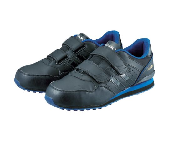 シモン 耐滑プロテクティブスニーカー　NS818 NS818BBU-24.0 1足●耐滑性に優れた靴底です。●かかと部分にスタビライザーを使用し安定性に優れています。●硬度の異なる2種類のEVAをミッドソールに採用しクッション性に優れていま...