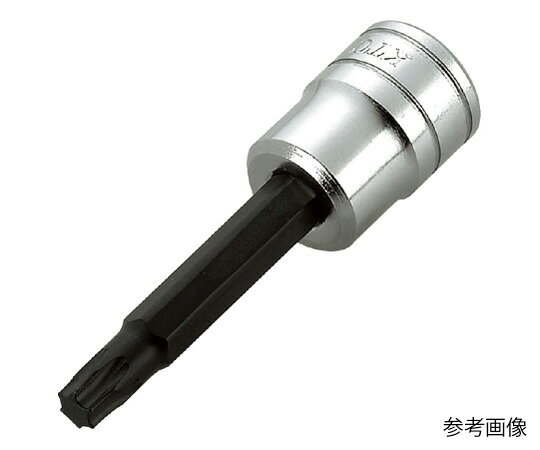 KTC 6.3sq.T型トルクスビットソケットT30 BT2-T30 1個●ビットの交換が可能です。●差込角6.3sq.のT型トルクスビットソケットです。●差込角(sq.)：6.3●呼び：T30●ソケット部外径(mm)(D)：16●全長(m...