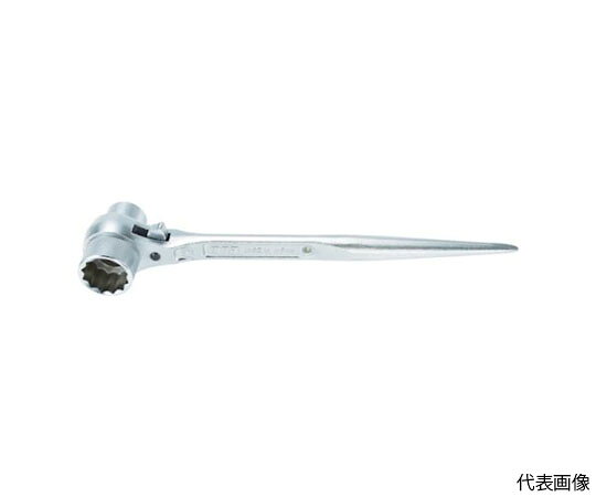 トップ工業 短ガチャ　ストレート　17x19mm RM-17X19CSN 1丁●正逆は切り替え爪式です。●コンパクトで軽量です。●ストレート形状でホゾ合わせがしやすいです。●ボルトナットの着脱●対辺寸法（mm）：17×19●厚さ（mm）：5...
