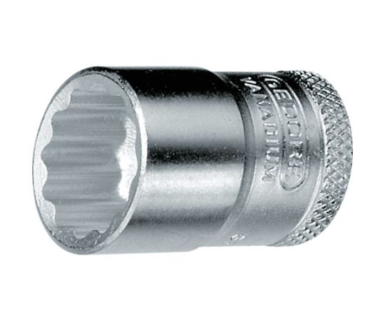 ゲドレー ソケット（12角）　3/8　7mm 1845713 1個●ローレット加工を施すことで、手から滑り落ちにくいです。●ユニットドライブで接触面積を大きくすることで、ボルトが欠けにくいです。●対辺寸法（mm）：7●差込角（mm）：9.5...
