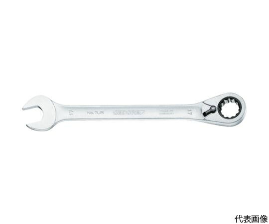 ゲドレー コンビネーションラチェットレンチ　10mm　傾斜角度付き 2297272 1丁●ラチェット部分は独自の"UNIT DRIVE"構造でナットやボルトと接する表面積が大きく、均等かつ安定的に力がかかり、スムーズに回すことができます。●...