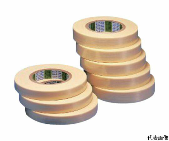 日東電工 フィラメントテープ No.3885 25mm×50m ホワイト 3885-25 1巻●タテ方向にガラス繊維などで補強したポリエステルフィルムを基材に使用した、引張強度にすぐれたテープです。●ガラス繊維を補強材として使用しています。...