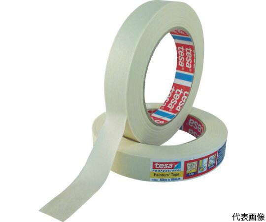 テサテープ マスキングテープ建築内装・養生用　38mm×50m　クリーム 4348-38-50 1巻●はがす時に紙切れしにくく、様々な内装塗装用途にお使いいただけます。●初期粘着力が高く、作業性の良いテープです。●建築内装・養生用。●あらゆ...