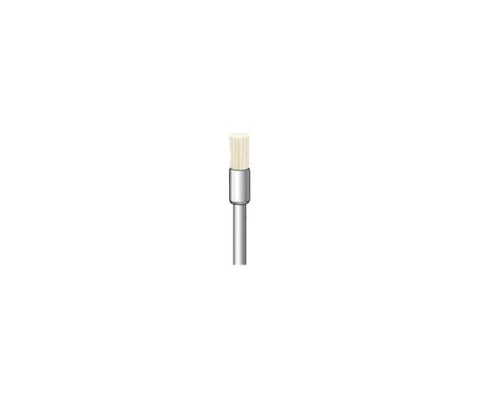 ナカニシ 毛ブラシ　ハード　豚毛　（10本入）　外径5mm 50316 1パック(10本入)●柔軟性、弾力性に優れた天然毛のブラシです。●毛材：豚●外径（mm）：5●毛丈（mm）：8●軸径（mm）：3●最高使用回転数（rpm）：15000●...
