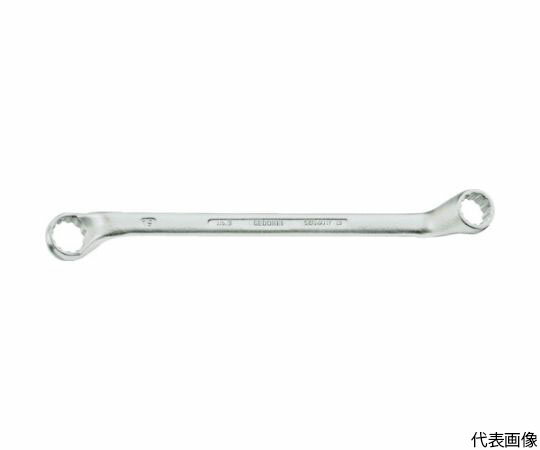 ゲドレー 両口メガネレンチ　10X13mm 6016160 1丁●メガネ部は独自の"UNIT DRIVE"仕様で、ボルトに対して均等に力がかけられます。●表面は梨地仕上げて滑りにくくなっています。●軸角度は5°です。●対辺寸法（mm）：10...