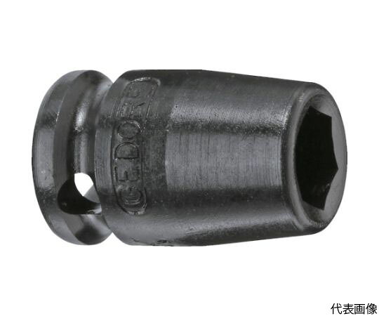 ゲドレー インパクト用ソケット（6角）　3/8　mm　19mm 6252560 1個●ユニットドライブで接触面積を大きくすることで、ボルトが欠けにくいです。●対辺寸法（mm）：19●差込角（mm）：9.5●全長（mm）：30●対辺形状：6角...