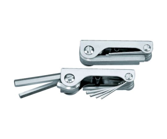 ゲドレー 六角棒レンチセット（ナイフ式）　SCL42‐90A 6354800 1組／セット●ナイフ式で、持ち運び、保管用に適しています。●セット内容：5/64、3/32、7/64、1/8、9/64、5/32、3/16、7/32、1/4●本体...