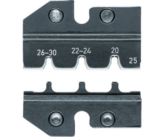 KNIPEX 9749-59　圧着ダイス（9754-25用） 9749-25 1個／セット●圧着端子：Micro-Fit（TM）●AWG：20/22-24/26-30●9754-26用●9754-27用●9754-25用●原産国：ドイツ●コ...