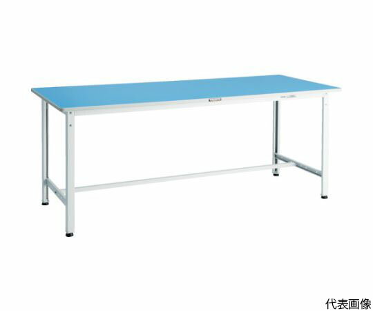 トラスコ中山 BE型軽量作業台　1500X750X740　W色 BE-1575W 1台●青色の天板には鎮静作用と視認性が高まる効果があります。●青色ポリ化粧天板を使用し、目に優しく、長期間の作業でも負担が軽減できます。商品の仕分けや検品に適...